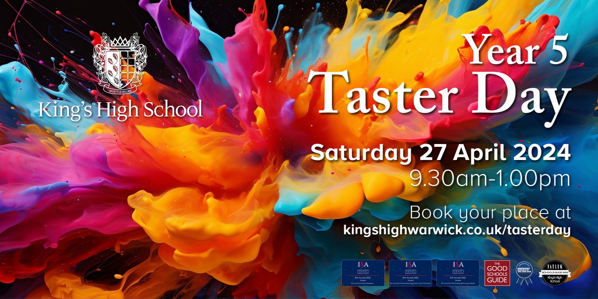 King's High Warwick - Year 5 Taster Day Saturday 27 April 2024